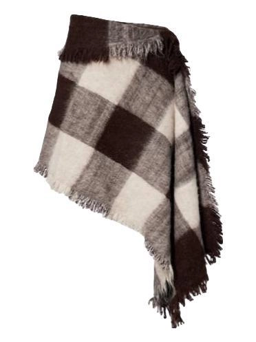 Proenza Schouler Checked Alpaca And Wool-blend Miniskirt - Nude