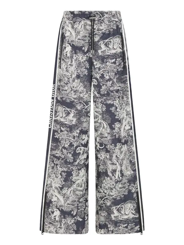 Dior Riviera Flared Pants - Gray