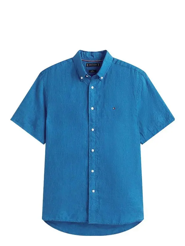 Tommy Hilfiger Short Sleeve Shirt - Blue