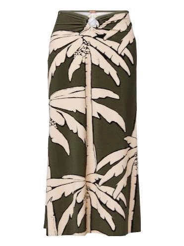 Johanna Ortiz Gathered Terry Maxi Skirt - Nude