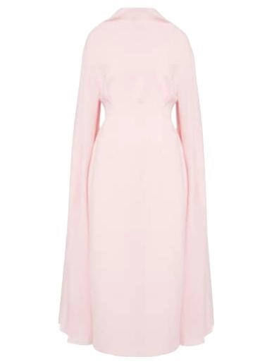 ROKSANDA Nour Draped Midi Dress - Pink