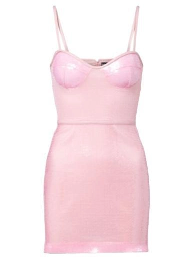 David Koma Sequined Mini Dress - Pink