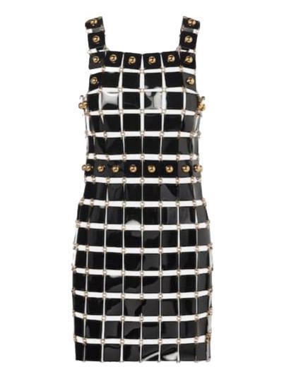 Rabanne Sleeveless Studded Minidress - Black