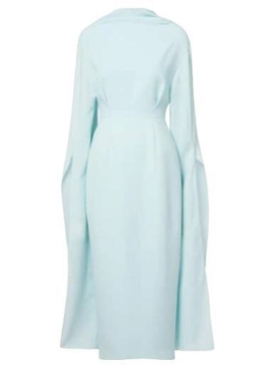 ROKSANDA Nour Draped Midi Dress - Blue