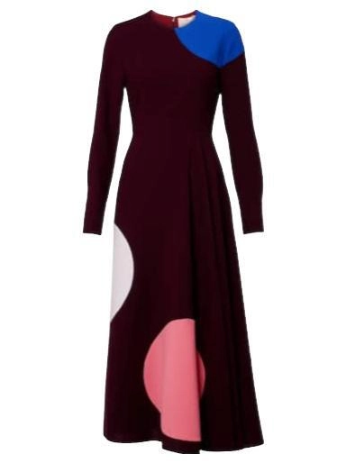 ROKSANDA Withiel Polka Dot Crêpe Midi Dress - Brown