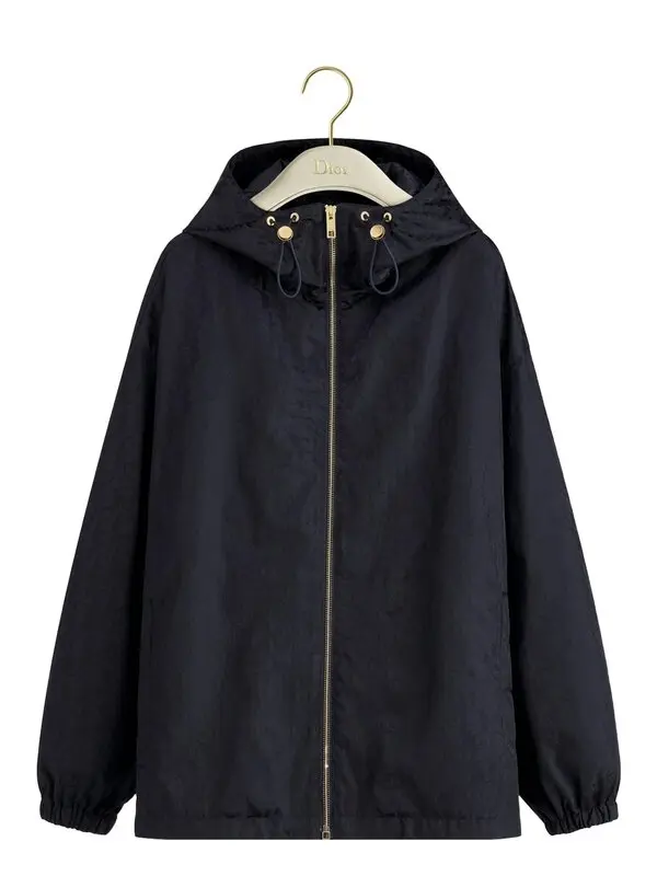 Dior Zip Up Hooded Jacket - Black