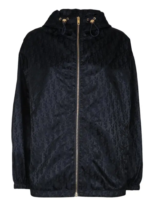 Dior Zip Up Hooded Jacket - Black