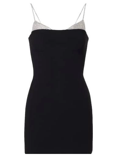 David Koma Embellished Cady Mini Dress - Black