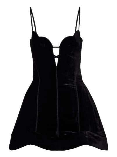 MARIA LUCIA HOHAN Bustier Minidress - Black