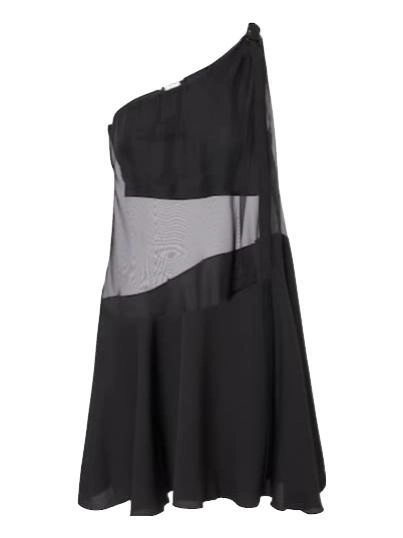 NENSI DOJAKA Daphne One-shoulder Minidress - Black
