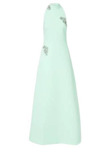 SAFIYAA LONDON Priscilla Embellished Gown - Blue