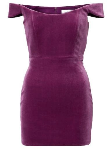 Alex Perry Off-the-shoulder Velvet Corset Dress - Red