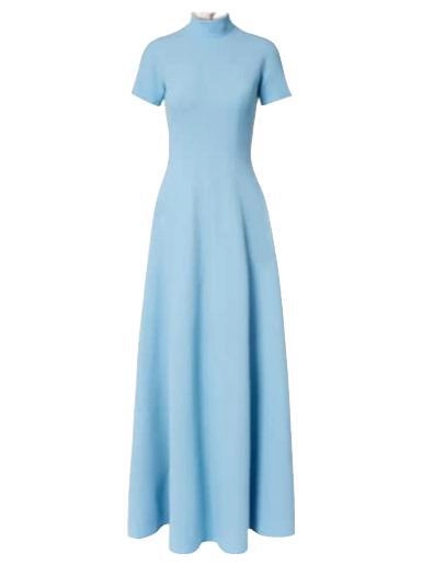 EMILIA WICKSTEAD Malinda Wool Crêpe Gown - Blue