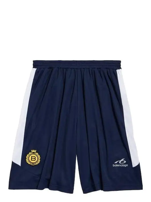 Balenciaga Baggy Soccer Shorts - Navy