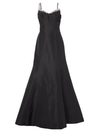 Monique Lhuillier Embellished Silk Gown - Black