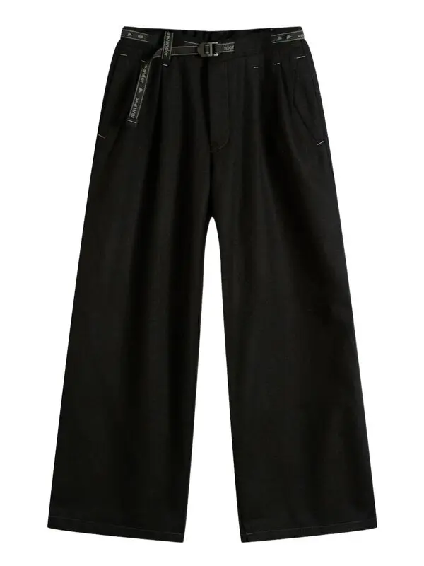 AND WANDER Wide-leg Casual Pants - Black