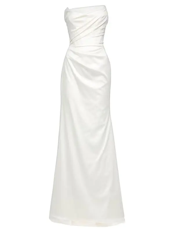 VIVIENNE WESTWOOD Rhea Satin And Tulle Gown - White