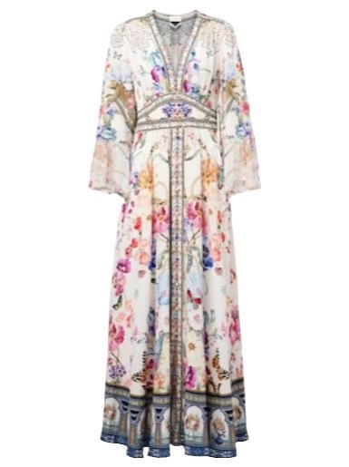 Camilla Crystal-embellished Silk Maxi Dress - Multicolor