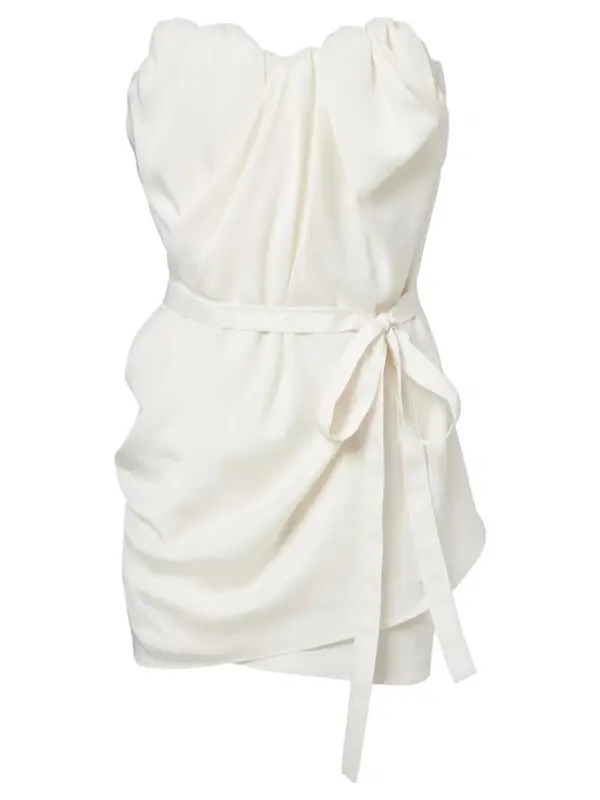 VIVIENNE WESTWOOD Susana Draped Corset Dress - White