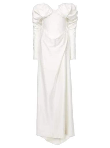 VIVIENNE WESTWOOD Off-shoulder Satin Corset Gown - Ivory
