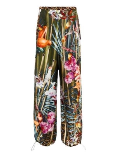 Camilla Floral Silk Balloon Pants - Multicolor