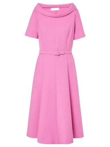 Oscar De La Renta Wool-blend Midi Dress - Pink