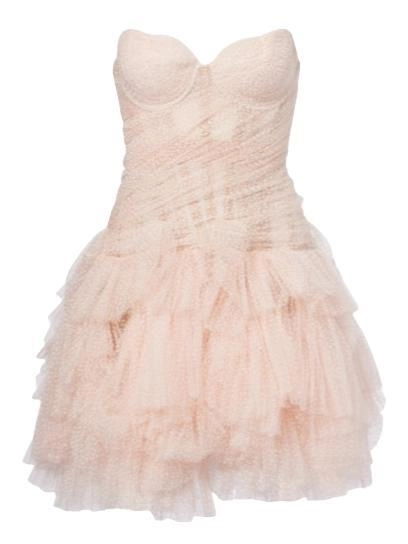 MARIA LUCIA HOHAN Dewi Ruffled Minidress - Nude