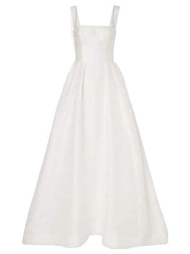 Rebecca Vallance Esther Brocade Gown - White