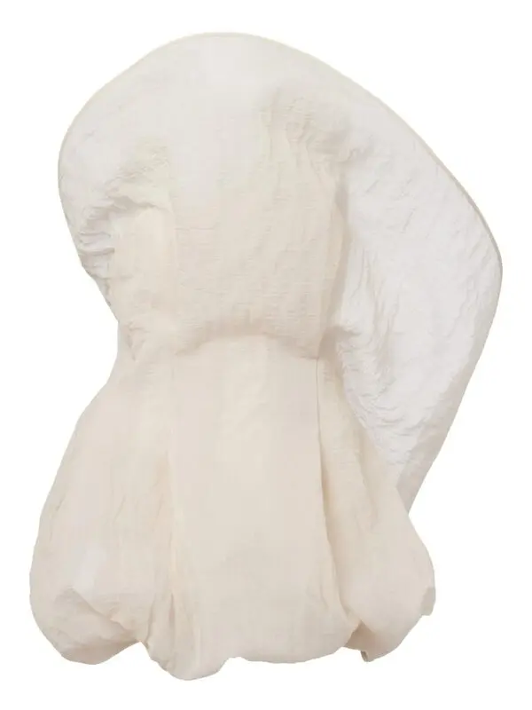 Magda Butrym Cotton And Silk-blend Organza Minidress - Beige