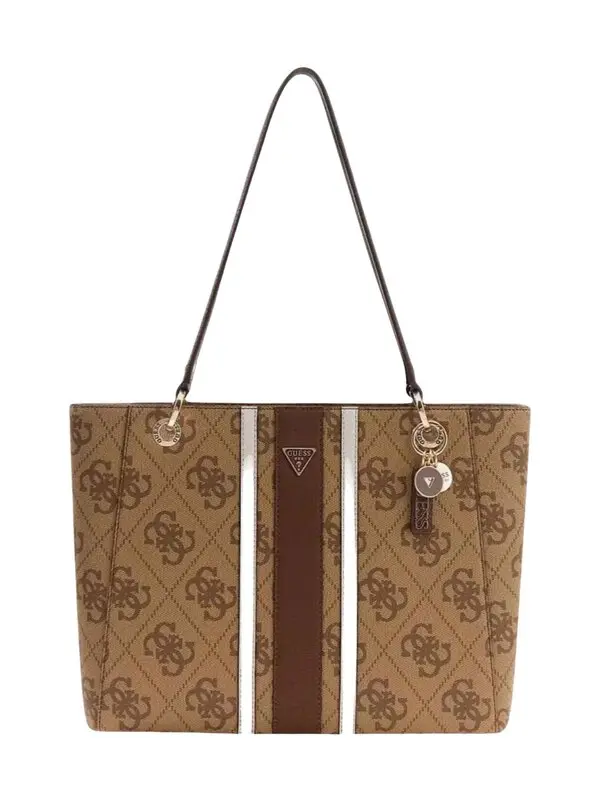 Guess Monogram Tote Bag - Brown