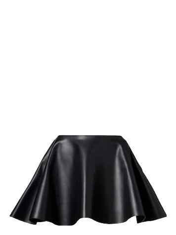 J.W.ANDERSON Solid-color Leather Miniskirt - Black