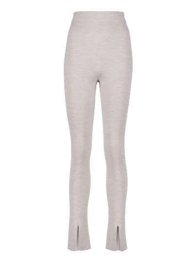 Magda Butrym Wool, Silk, And Cashmere Knit Pants - Pink