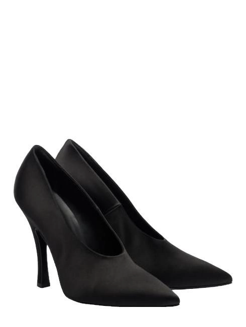 Magda Butrym Satin Pointed-toe High Heel Pumps - Black