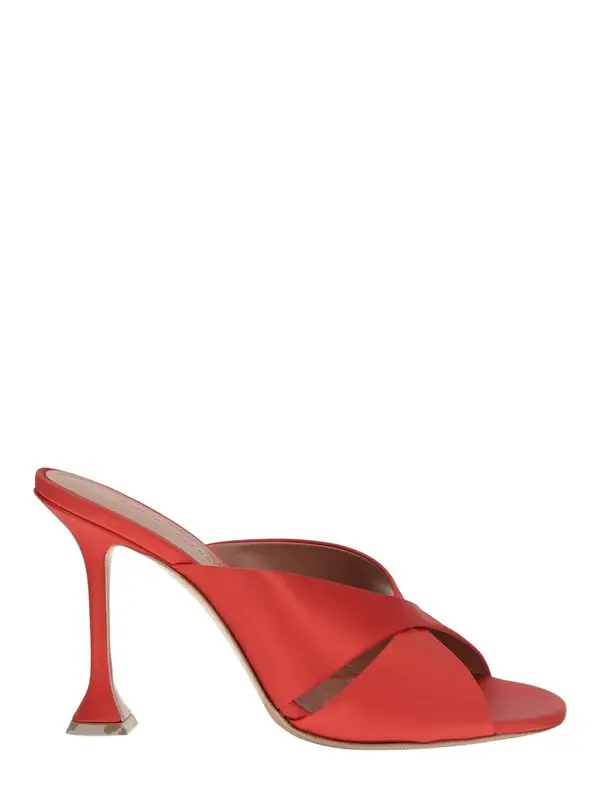 Amina Muaddi Cross-strap Sandals - Red