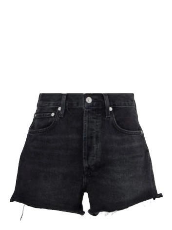 Citizens Of Humanity Mid-rise Denim Shorts - Black