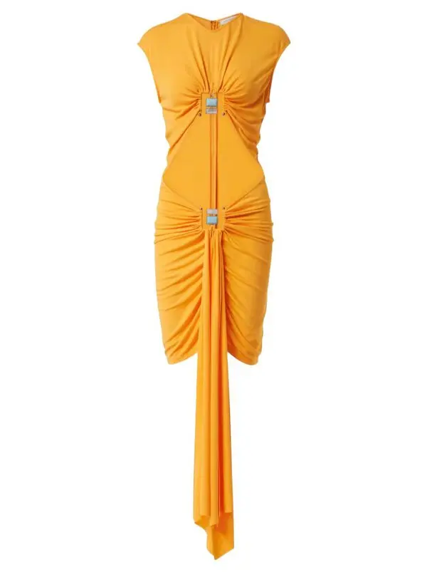 Christopher Esber Sleeveless Mini Dress With Cutout Detail - Yellow