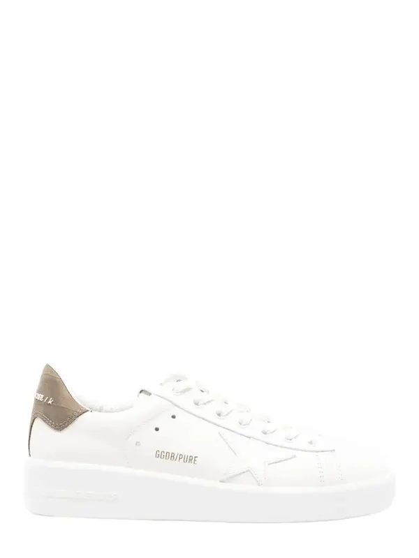 GOLDEN GOOSE Star Detail Lace-up Sneakers - White