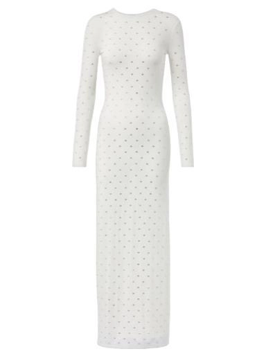 Rabanne Bridal Crystal-embellished Maxi Dress - White