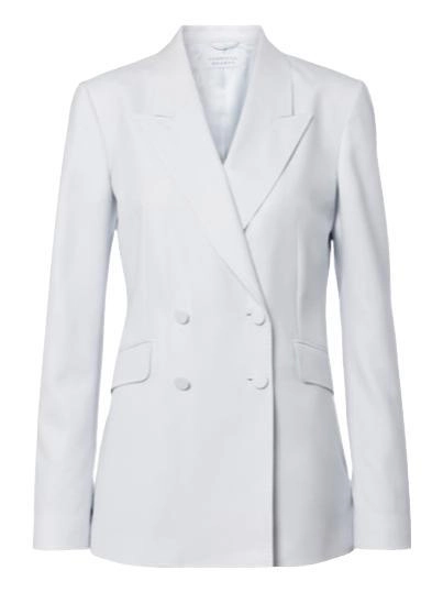 Gabriela Hearst Angela Wool And Silk Blazer - White