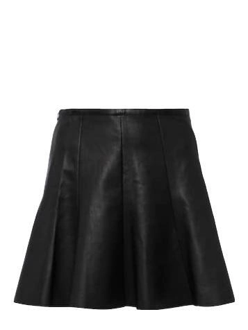 Stouls Mila Lamb Leather Miniskirt - Black