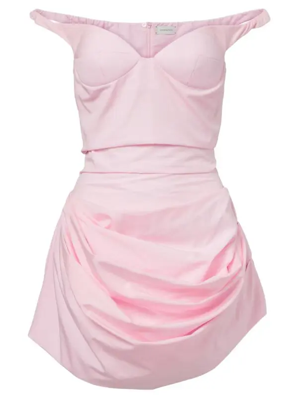 Magda Butrym Cotton Mini Dress - Pink