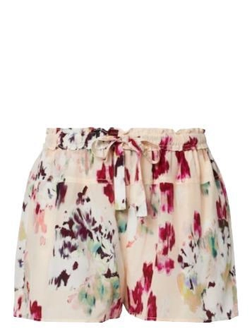Ulla Johnson Aurielle Floral Silk Shorts - White