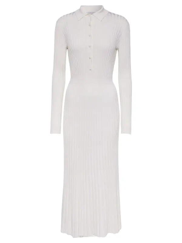 Gabriela Hearst Ardor Silk And Cashmere Maxi Dress - White
