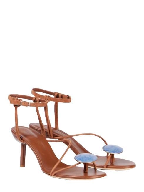 Christopher Esber Decorated Leather Strappy Sandals - Brown