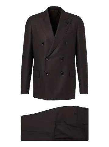 LARDINI Virgin Wool Suit - Black