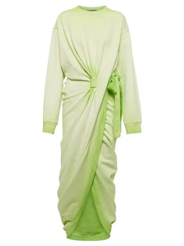 Y/project Gradient Long-sleeved Wrap Dress - Nude
