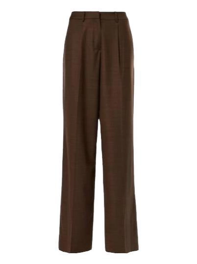 Magda Butrym Wool Wide-leg Trousers - Green