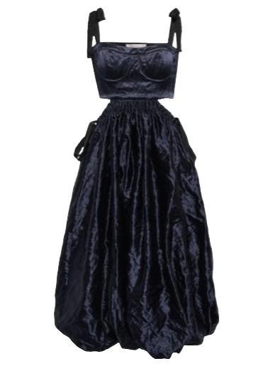 Ulla Johnson Sleeveless Dress With Cutout Waist And Tie-up Straps - Black