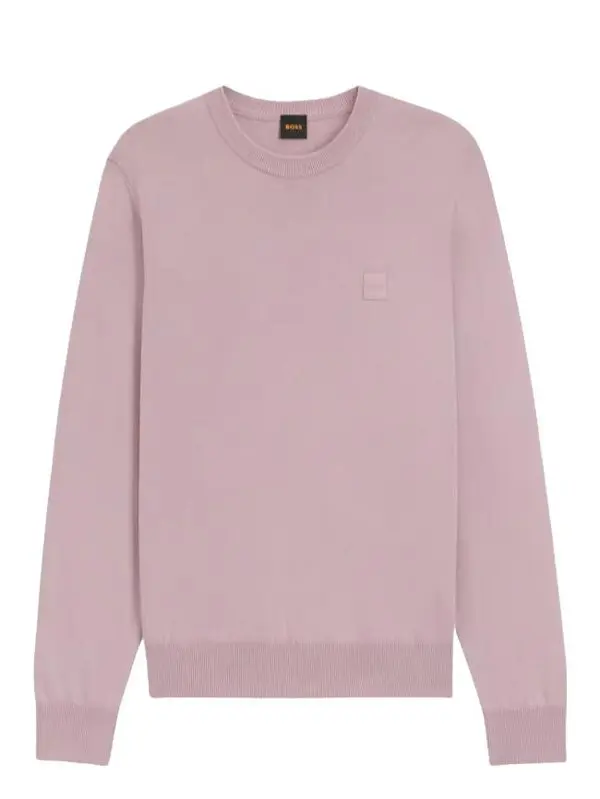Hugo Boss Round Neck Long Sleeve Sweater - Pink