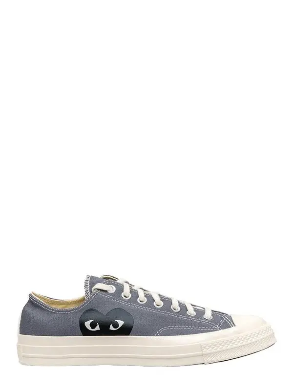 Play Comme Des Garcon Logo Lace-up Casual Sneakers - White